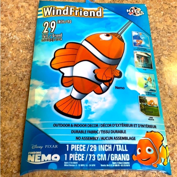 X-Kite | Toys | Xkite Windfriend Nemo 3d Nylon Windsock | Poshmark